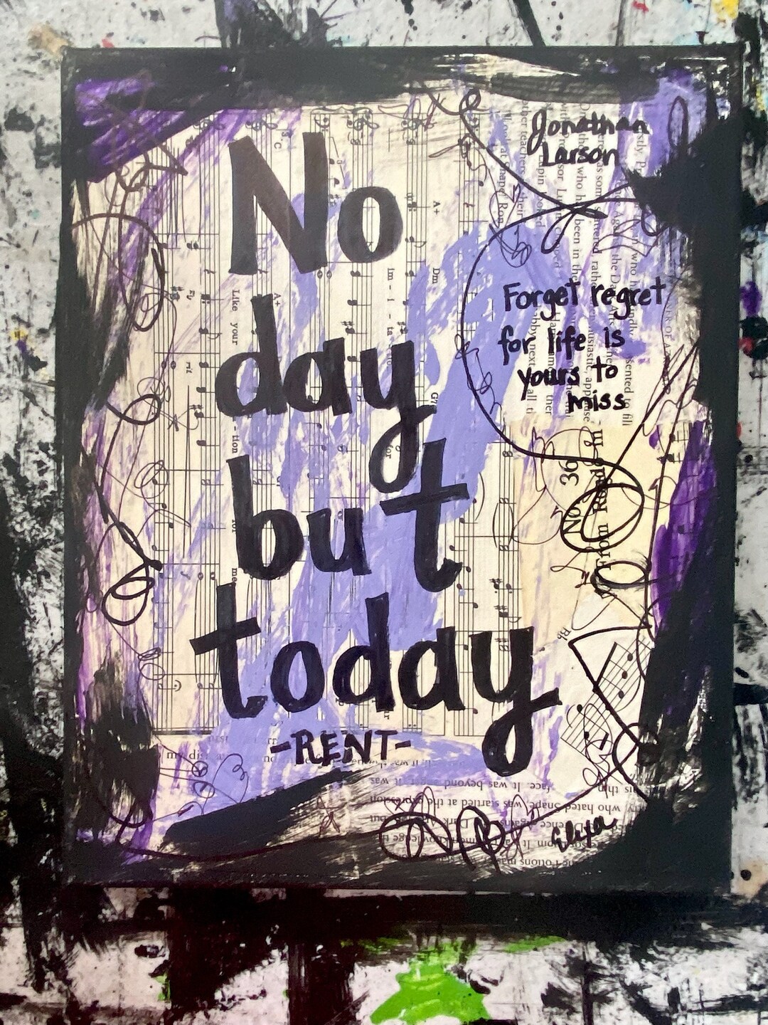 RENT Musical Broadway Show No Day but Today Jonathan Larson Play ...