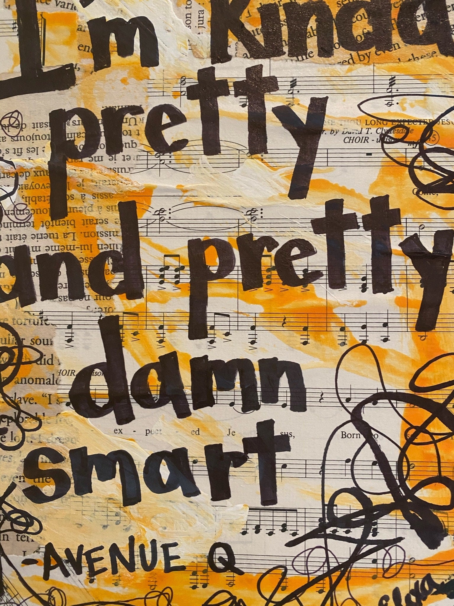 AVENUE Q i'm Kinda Pretty and Pretty Damn - Etsy