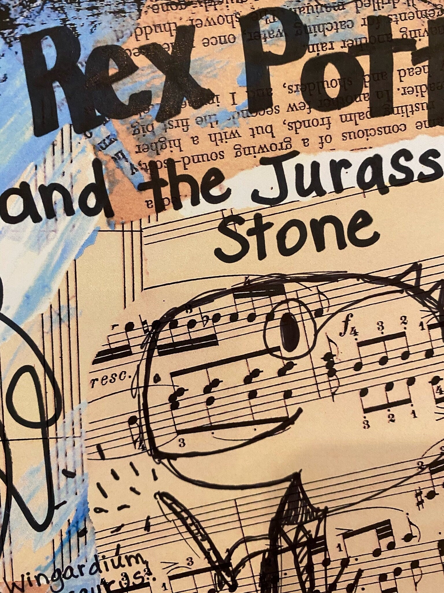 Jurassic Park Potter Painting Dinosaur Wizard Harry Book Trex - Etsy