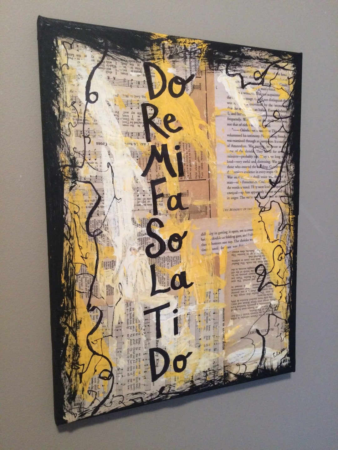 The Sound of Music do Re Mi Fa so La Ti Do Art - Etsy