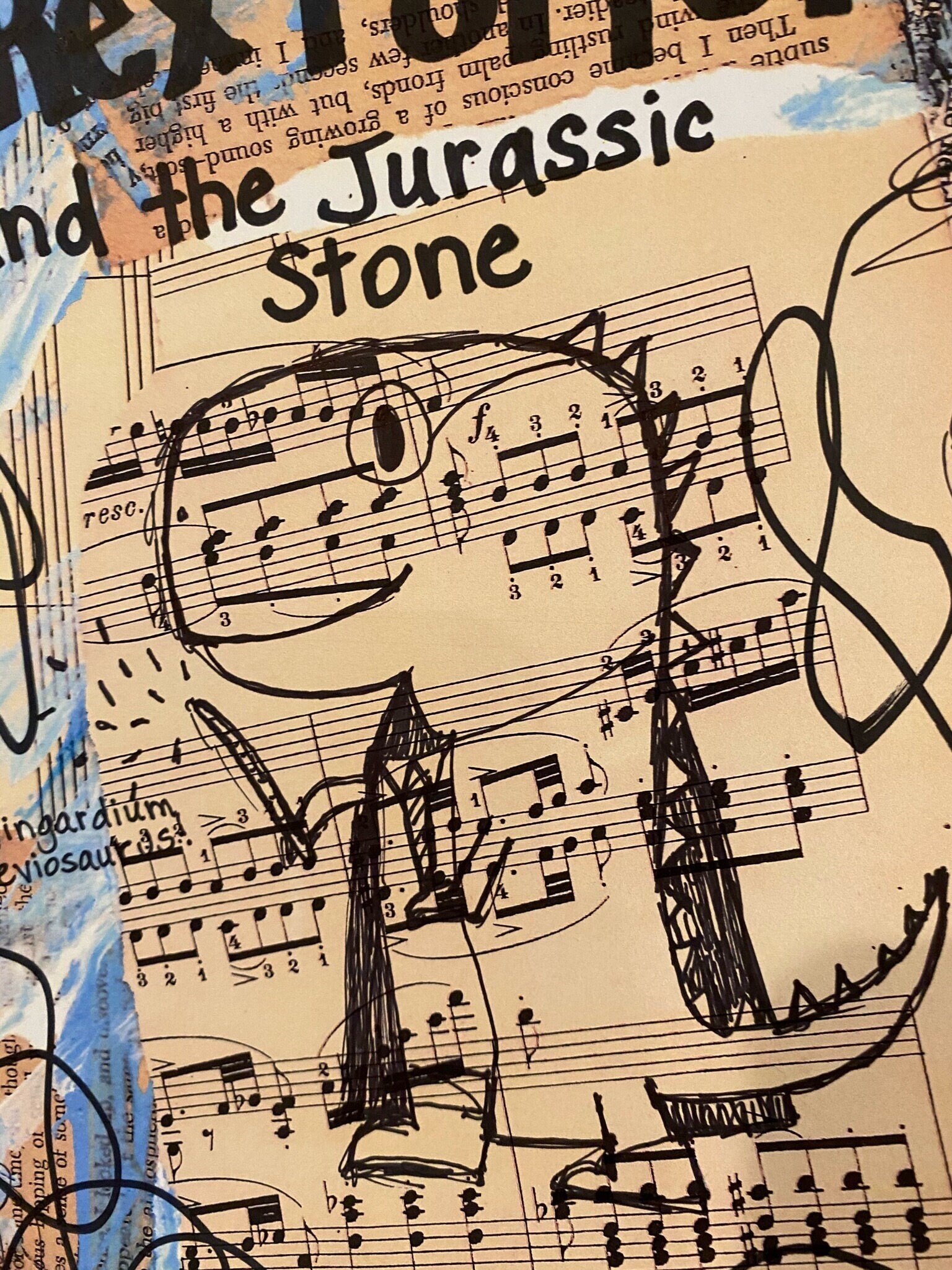 Jurassic Park Potter Painting Dinosaur Wizard Harry Book Trex - Etsy