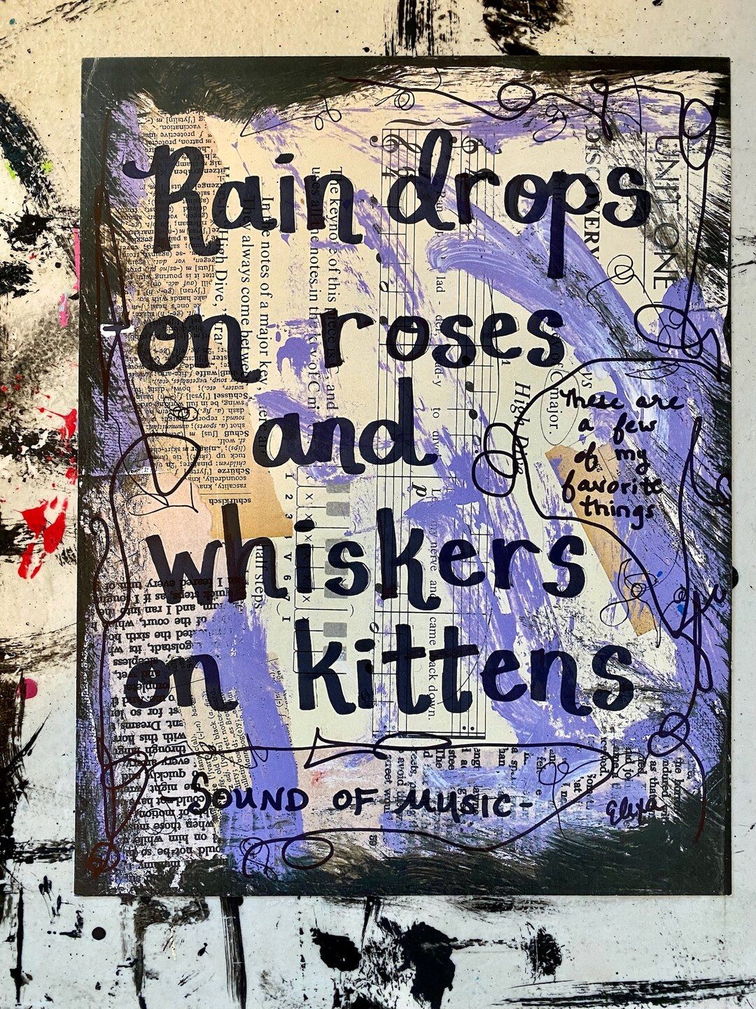 The Sound of Music Canvas Favorite Things Broadway Musical Theater ...