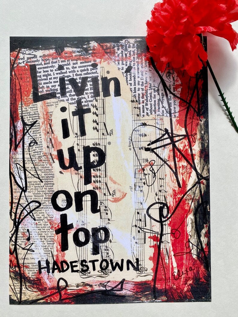 HADESTOWN Art Broadway Show Singer Actor Dancer Musical - Etsy