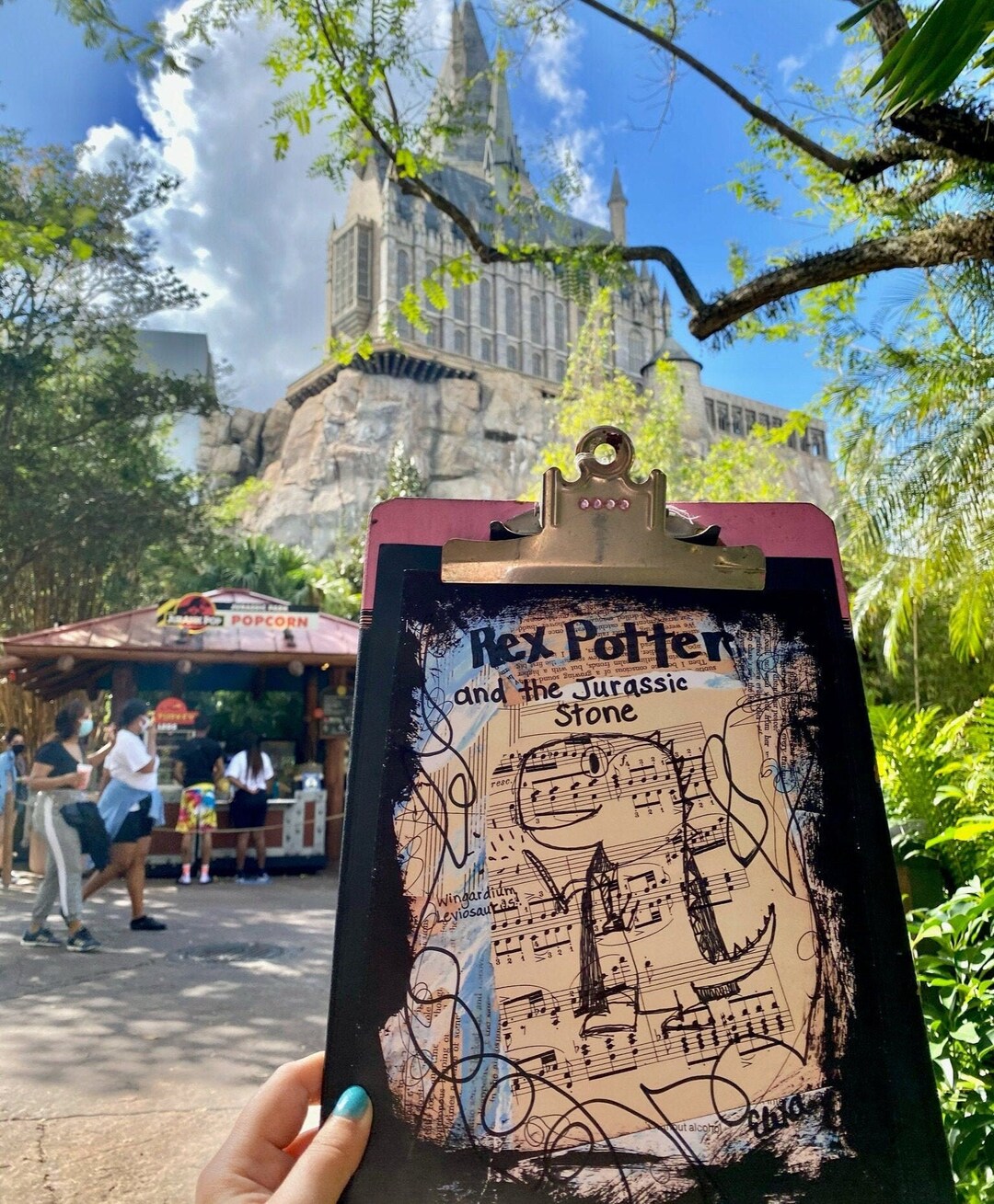 Jurassic Park Potter Art Dinosaur Wizard Harry Book Trex T Rex Dino ...