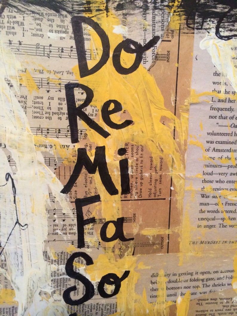 The Sound of Music do Re Mi Fa so La Ti Do Art - Etsy