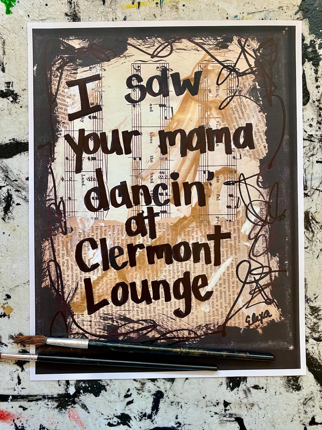 Clermont Lounge Atlanta Georgia Art ATL Poster Canvas Sign ...