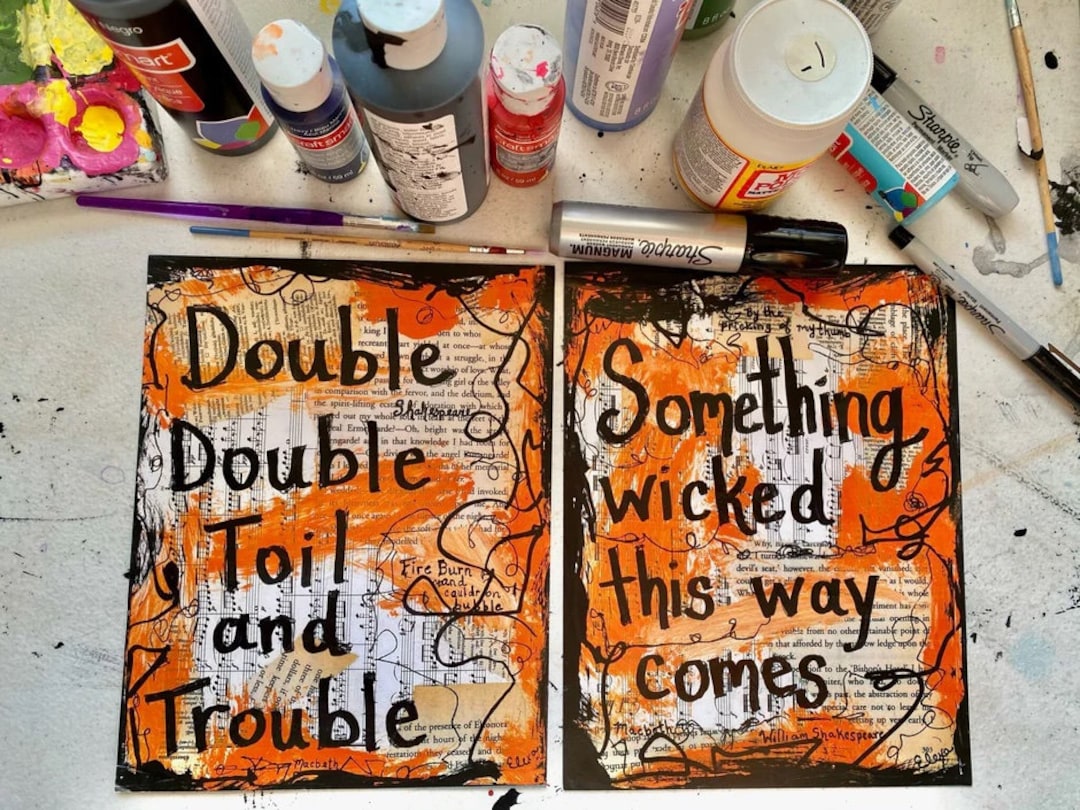 Macbeth BUNDLE the Witches Art William Shakespeare Play Literature ...