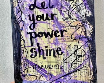 Tangled Lyrics Wall Art - Etsy