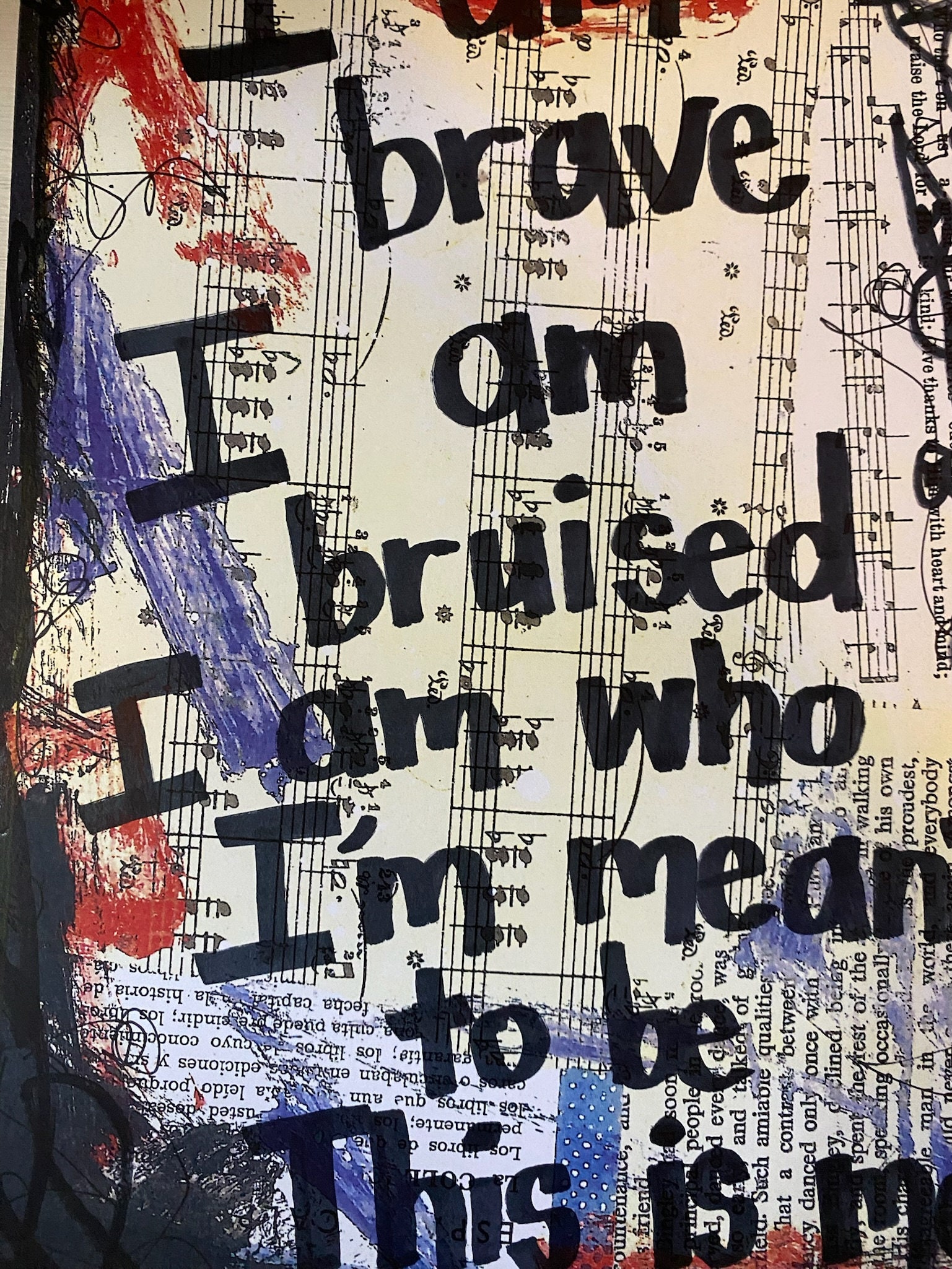 Greatest Showman Broadway Musical Art This is Me Lyrics Quote Artwork ...