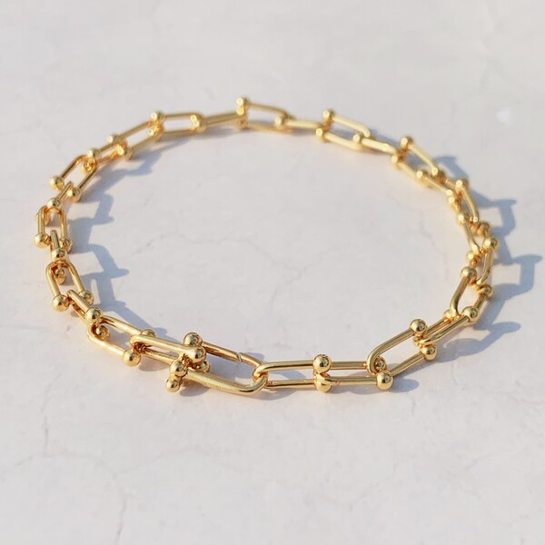 18k Gold Bracelet - Etsy