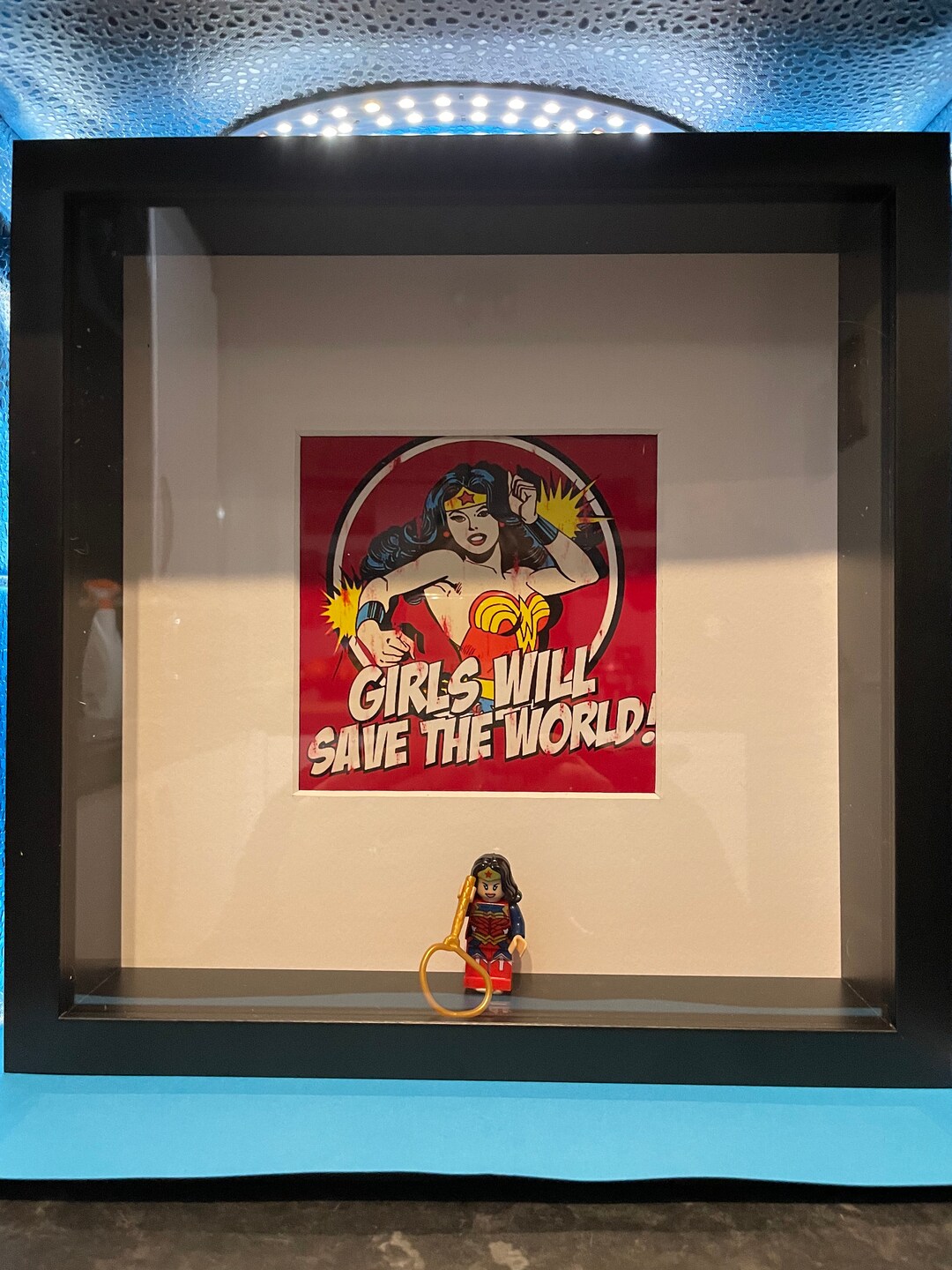 Lego Minifigure Wonder Woman Frame - Etsy