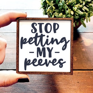 Mini Wood Sign | Framed Miniature Quote | Farmhouse Style | Magnet ...