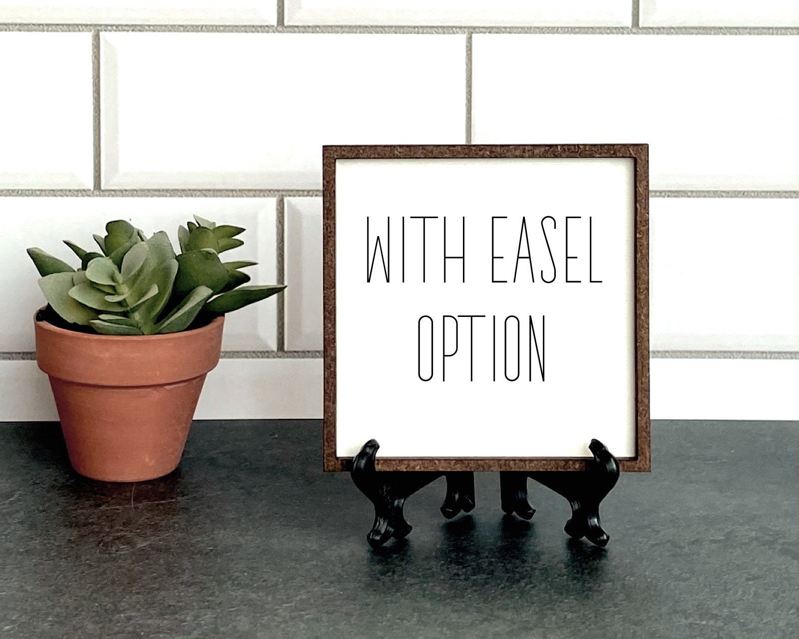 Mini Wood Sign | Framed Miniature Quote | Farmhouse Style | Magnet ...