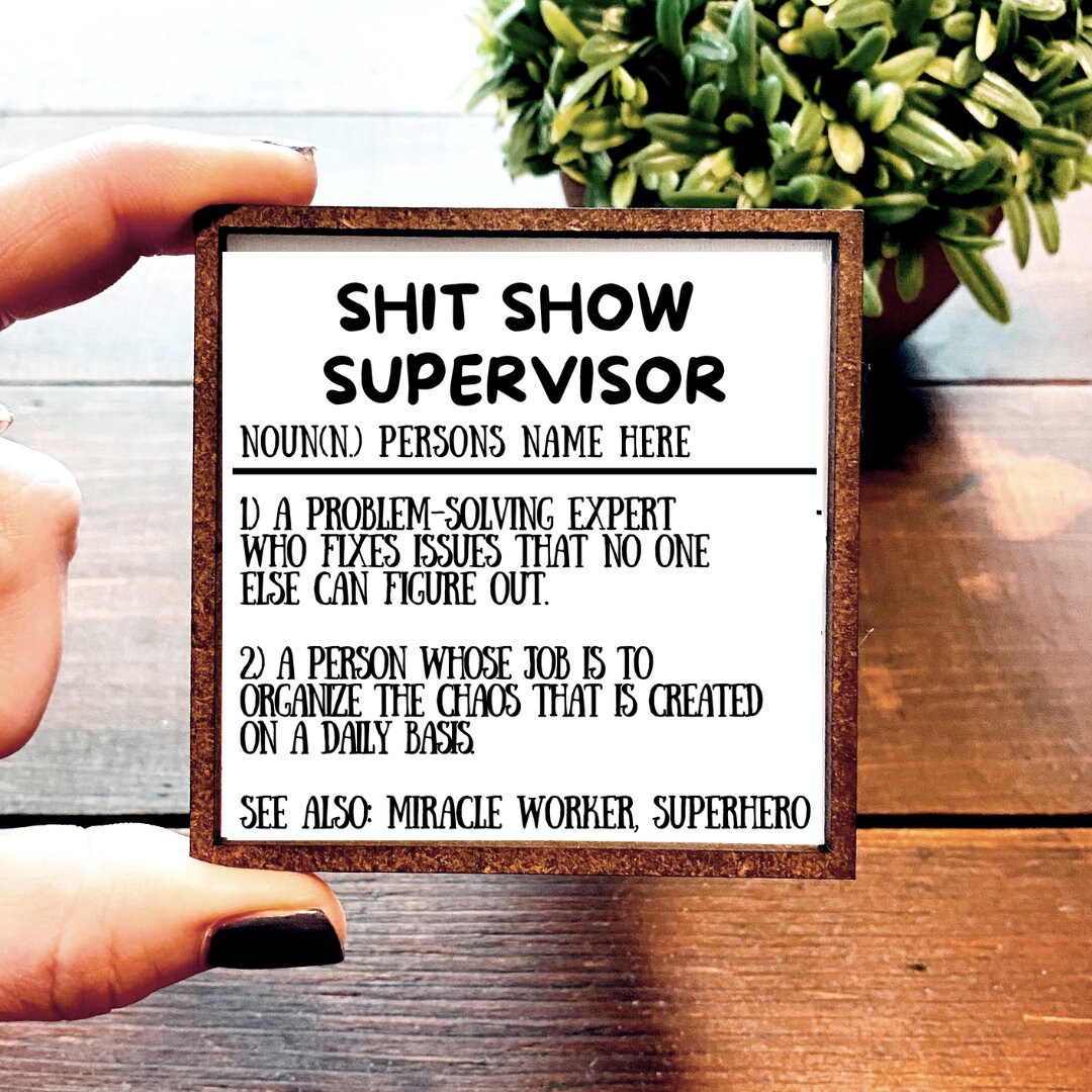 Mini Wood Sign | Framed Miniature Quote | Farmhouse Style | Magnet ...