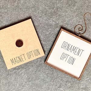Mini Wood Sign | Framed Miniature Quote | Farmhouse Style | Magnet ...