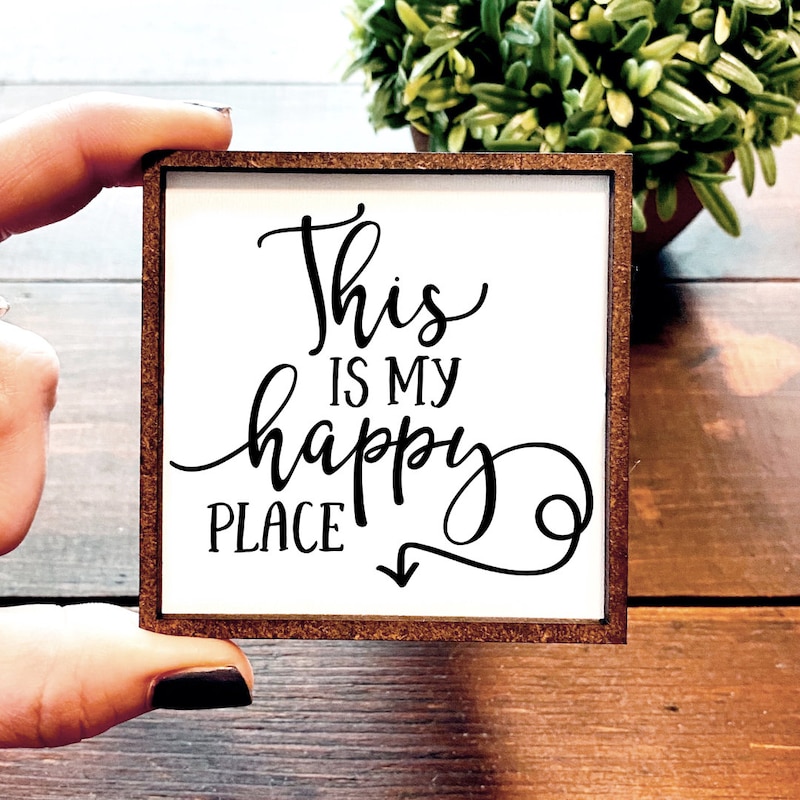 Happy Place Signs - Etsy