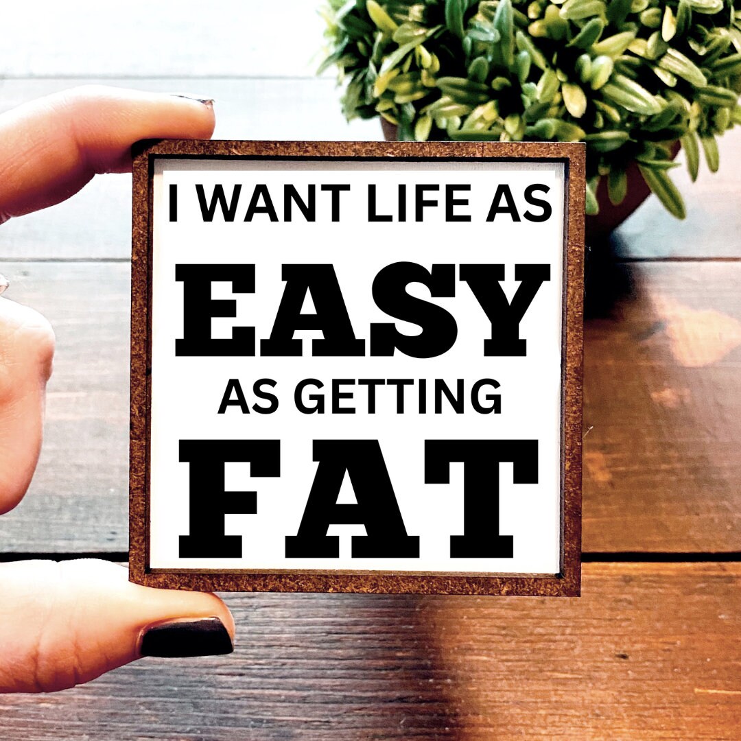 Mini Wood Sign | Framed Miniature Quote | Farmhouse Style | Magnet ...