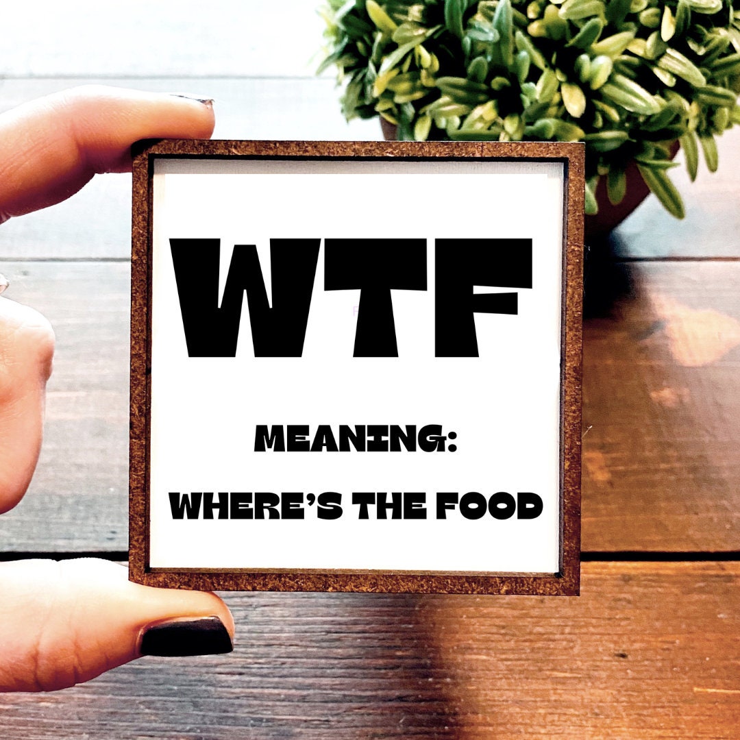 Mini Wood Sign | Framed Miniature Quote | Farmhouse Style | Magnet ...