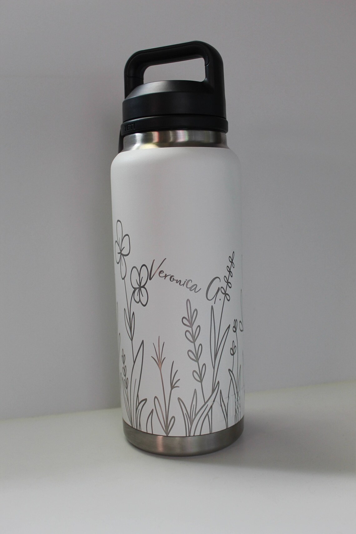 Personalized Engraved Yeti 36oz Bottle Wildflower 360 - Etsy