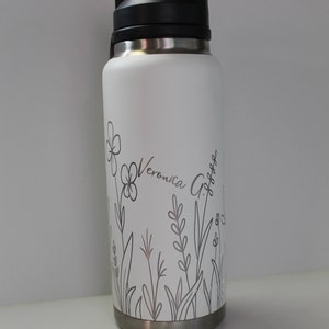 Personalized Engraved Yeti 36oz Bottle Wildflower 360 - Etsy