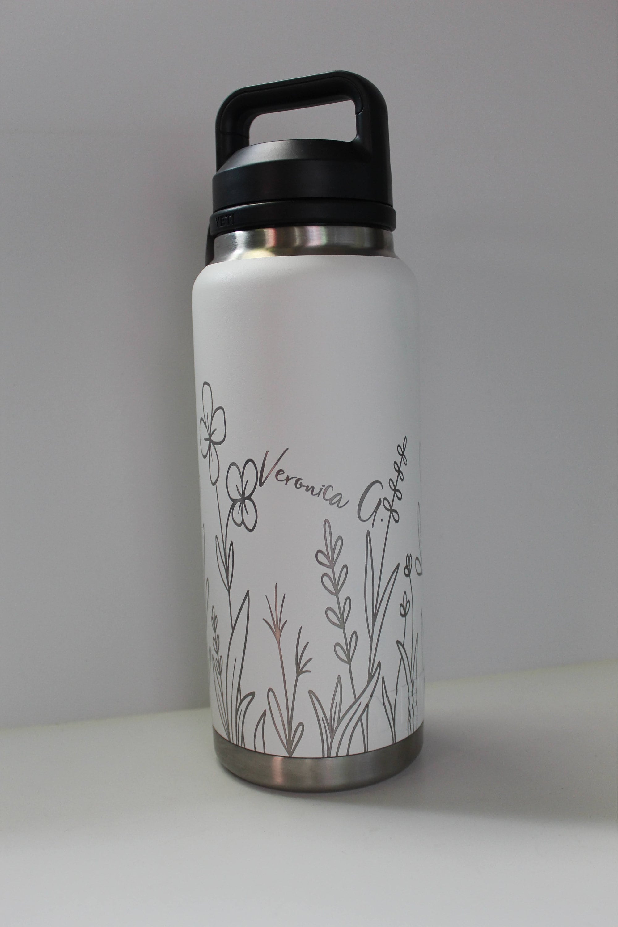 Personalized Engraved Yeti 26oz Bottle Wildflower 360 - Etsy