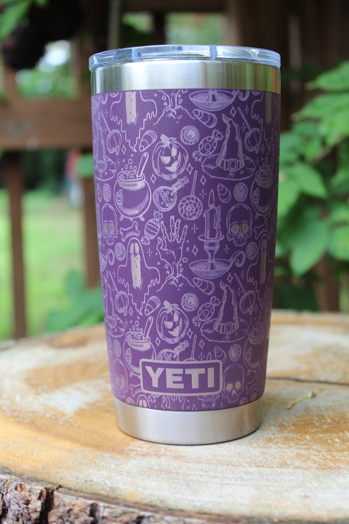 Personalized Engraved Yeti 20oz Tumbler Halloween 360 - Etsy