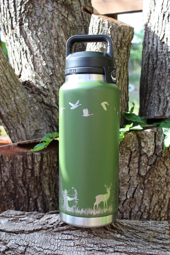 Personalized Engraved Yeti 36oz Bottle Hunting Male 360 - Etsy