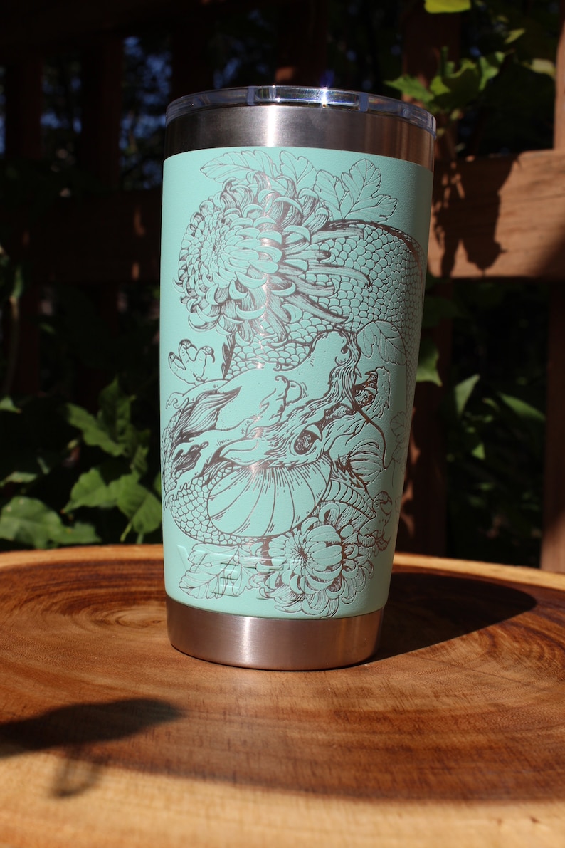Personalized Engraved Yeti 20oz Tumbler Dragon 360 - Etsy
