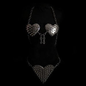 Metal Spiked Heart Bikini - Etsy