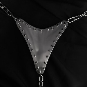 Spiked Metal Armour Bra Set With Chains - Etsy