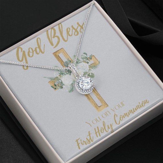 First Holy Communion Necklace Gift | Etsy