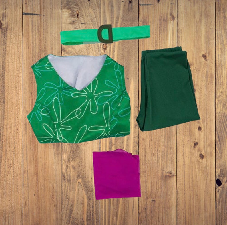 Disgust Dress Inspired Halloween Costume Inside Out Cosplay Adults ...