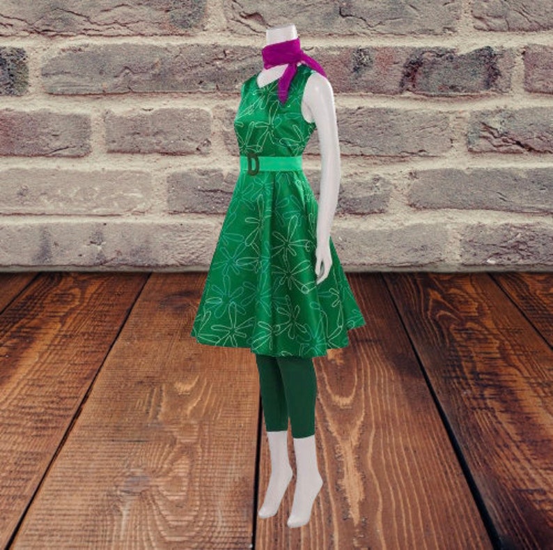 Disgust Dress Inspired Halloween Costume Inside Out Cosplay Adults ...