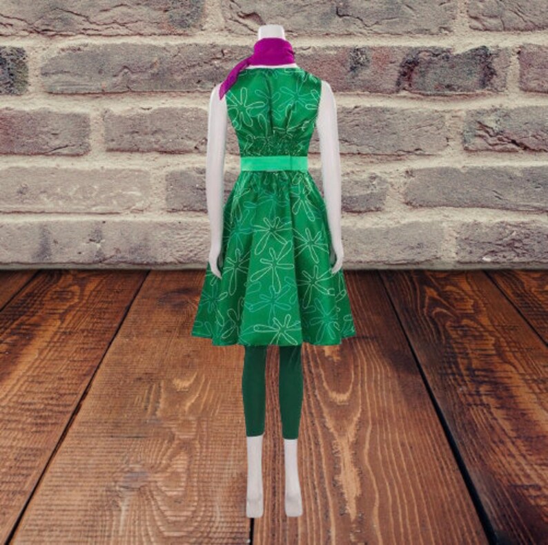 Disgust Dress Inspired Halloween Costume Inside Out Cosplay Adults ...