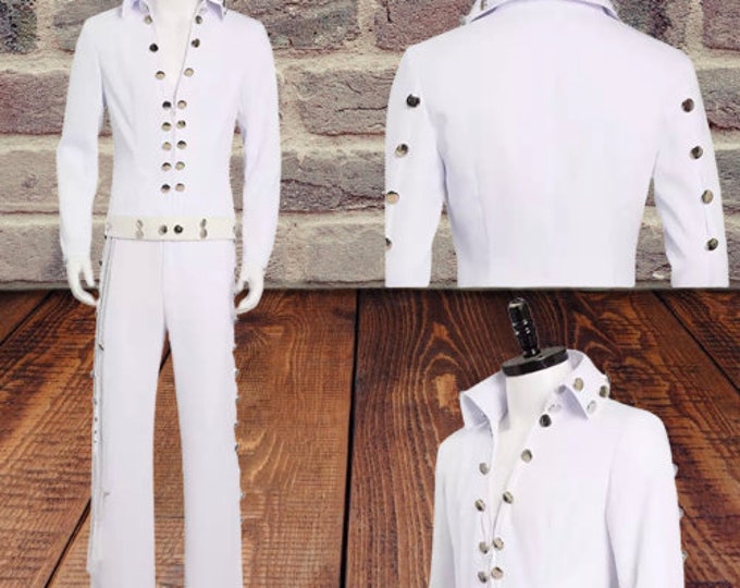 Elvis Chain Jumpsuit Tribute Artist Custom Size Stage Costume With ...