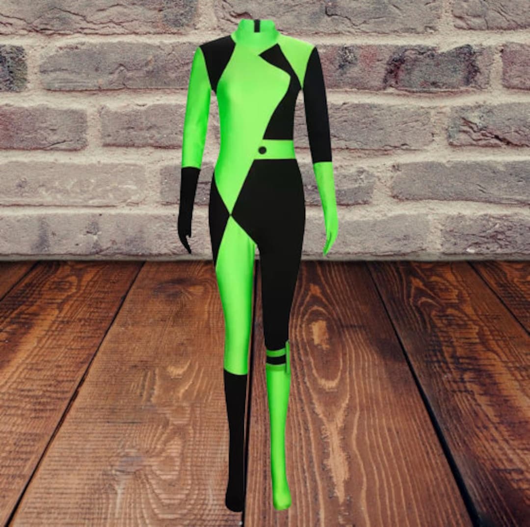 Shego Inspired Costume Halloween Cosplay Jumpsuit Adults Costume - Etsy