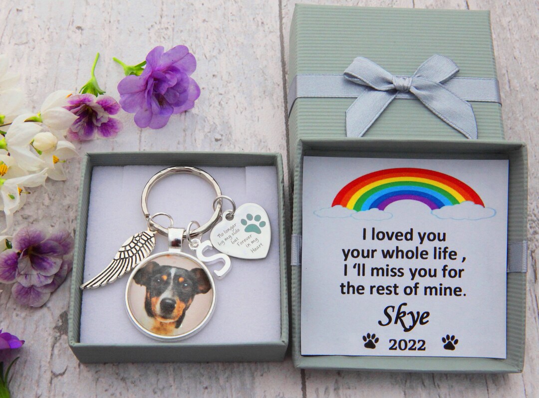 Personalized Dog Photo Keyring ,personalized Pet Memorial Photo Gift ...