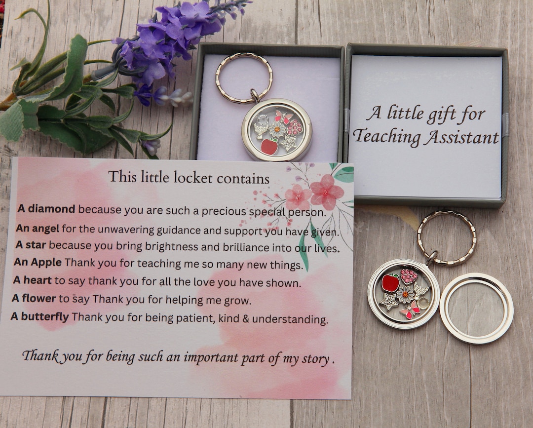 Gift for Teaching Assistant ,teaching Assistant Gift Keyring ,nursery ...