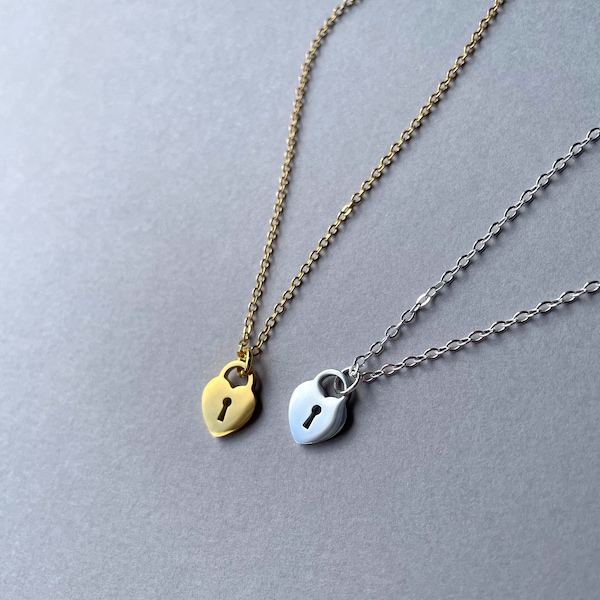 Locking Necklace - Etsy UK