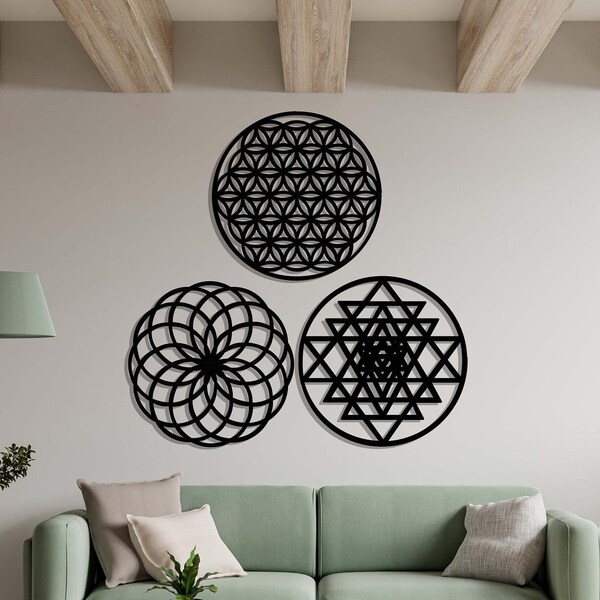 Sacred Geometry Wall Art - Etsy