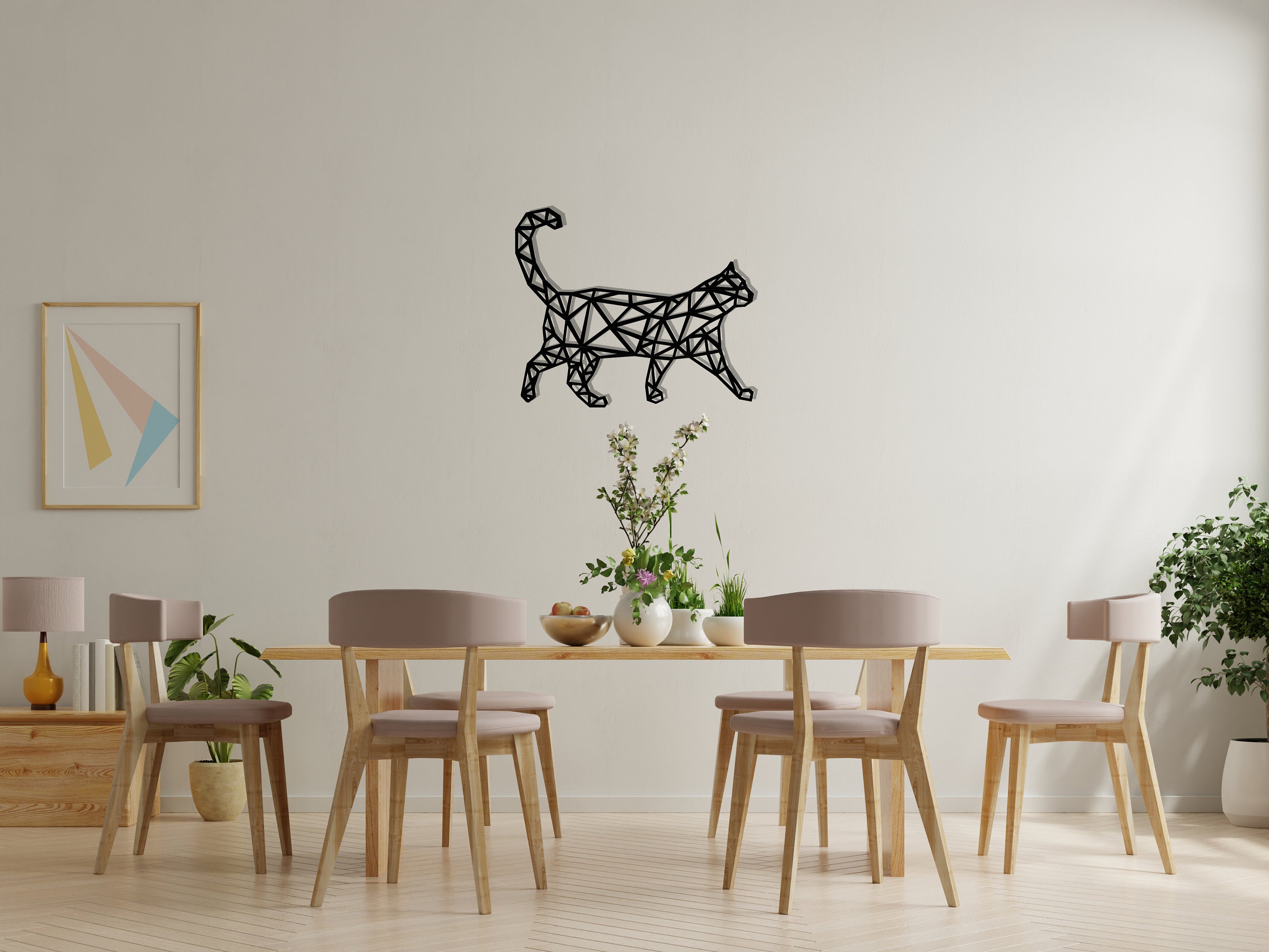 Metal Cat Wall Decor Metal Wall Art Interior Decoration - Etsy