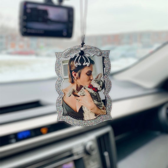 CUSTOM Hanging Car Pictures Rearview Mirror Hanging - Etsy