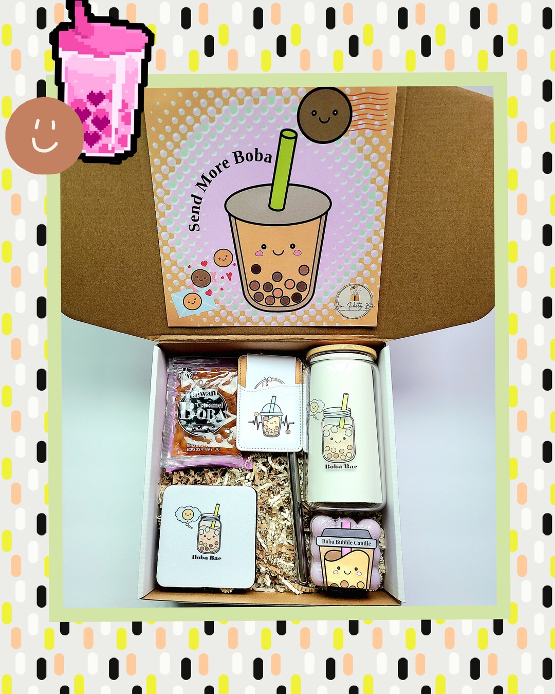 Mini Boba Themed Gift Box Send More Boba - Etsy