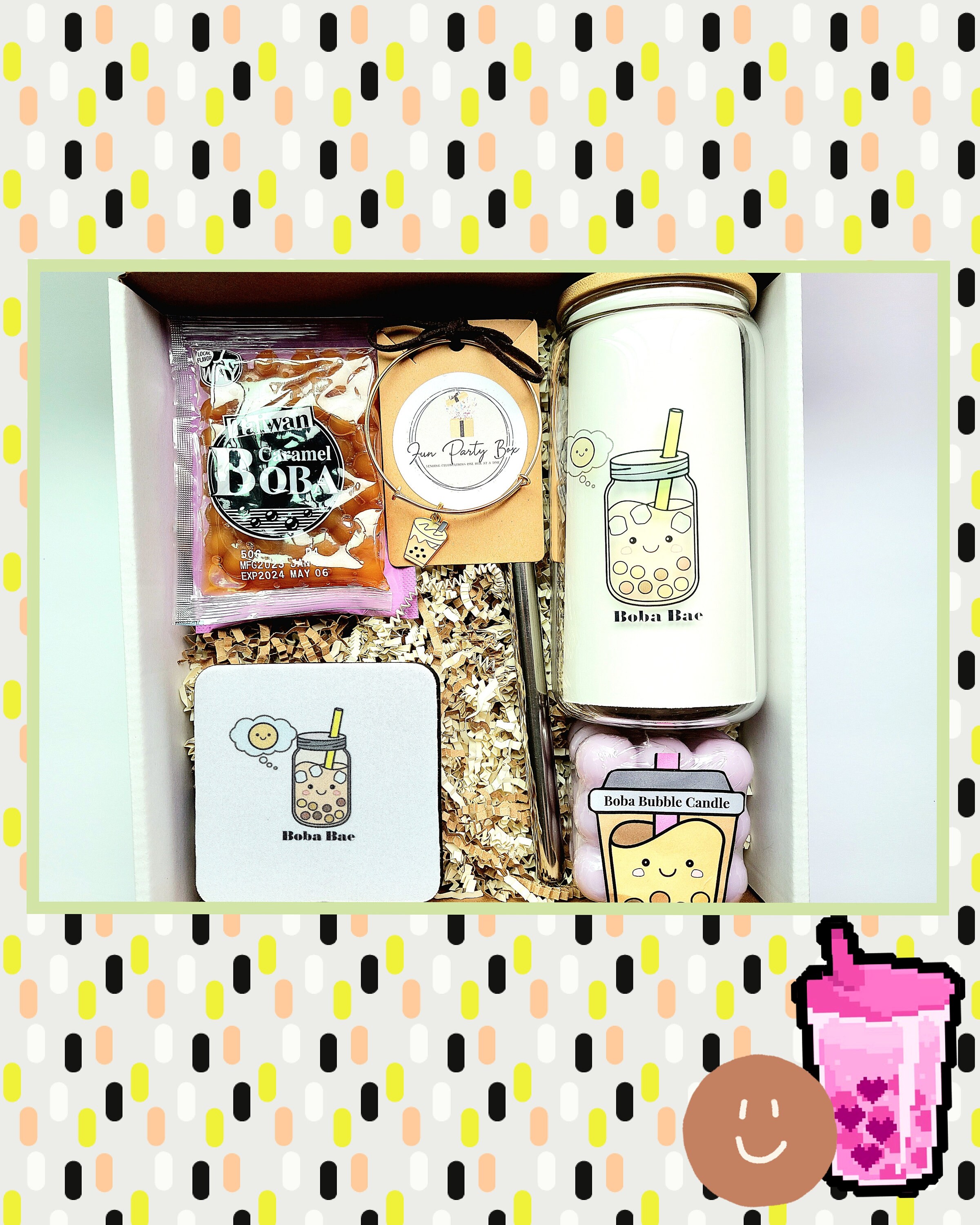 Mini Boba Themed Gift Box Send More Boba - Etsy