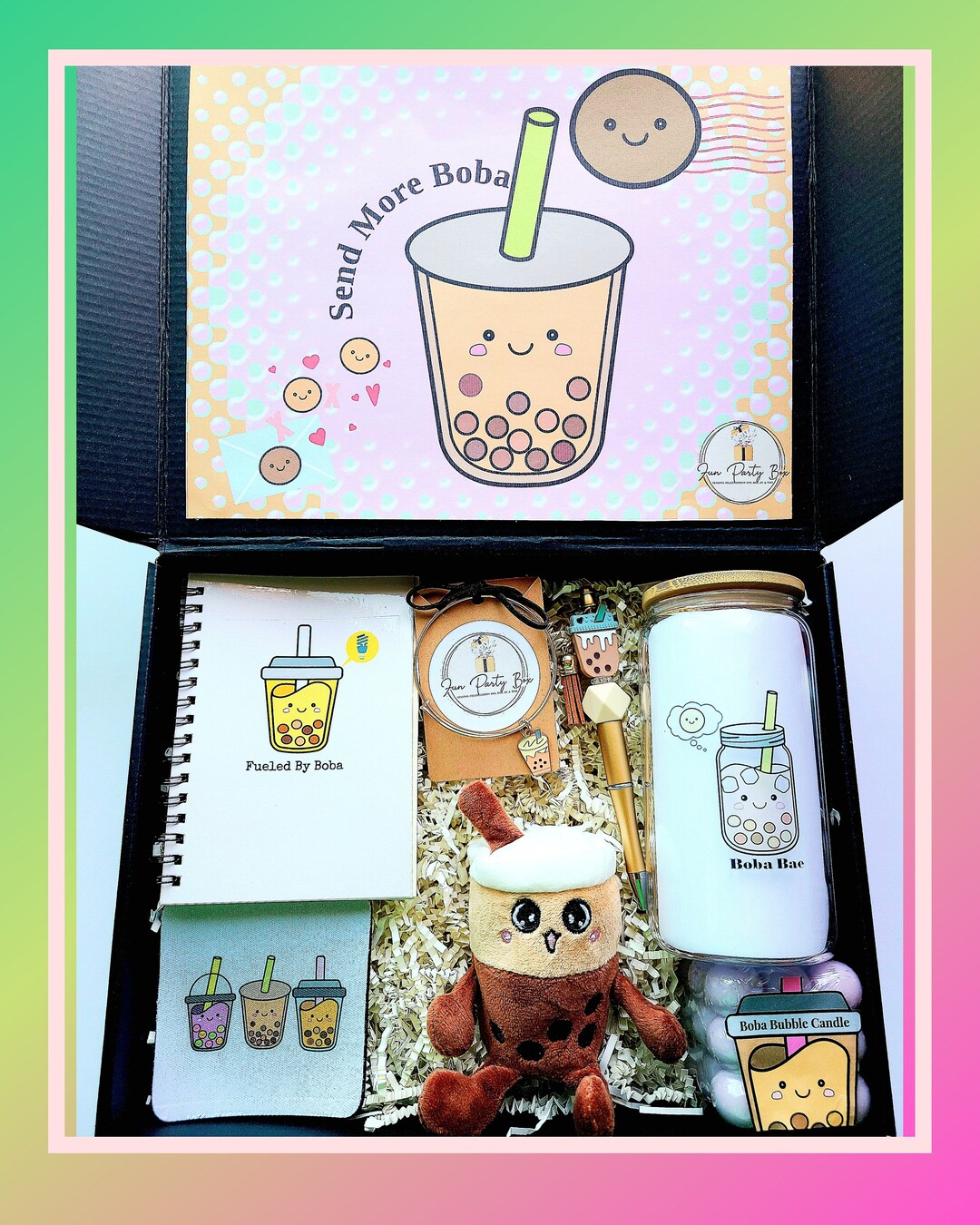 Boba Theme Gift Box send More Boba - Etsy