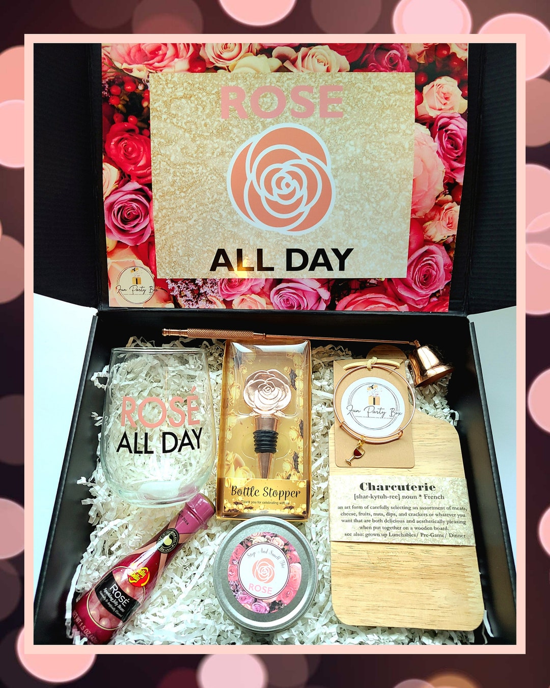 Rose All Day Rose Wine Themed Gift Box - Etsy