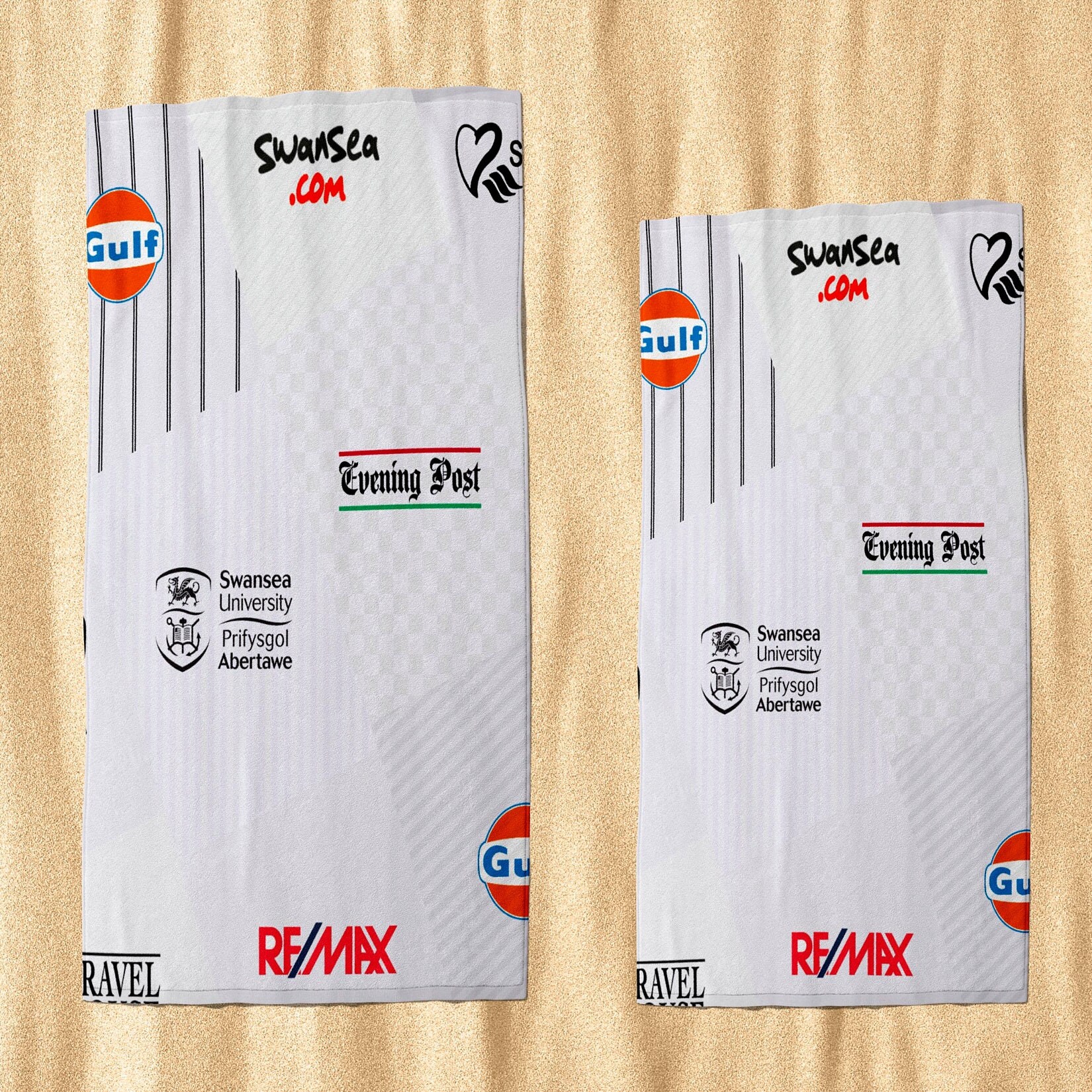 Swansea City Football Beach Towel Retro Kit Inspired Design - Etsy UK