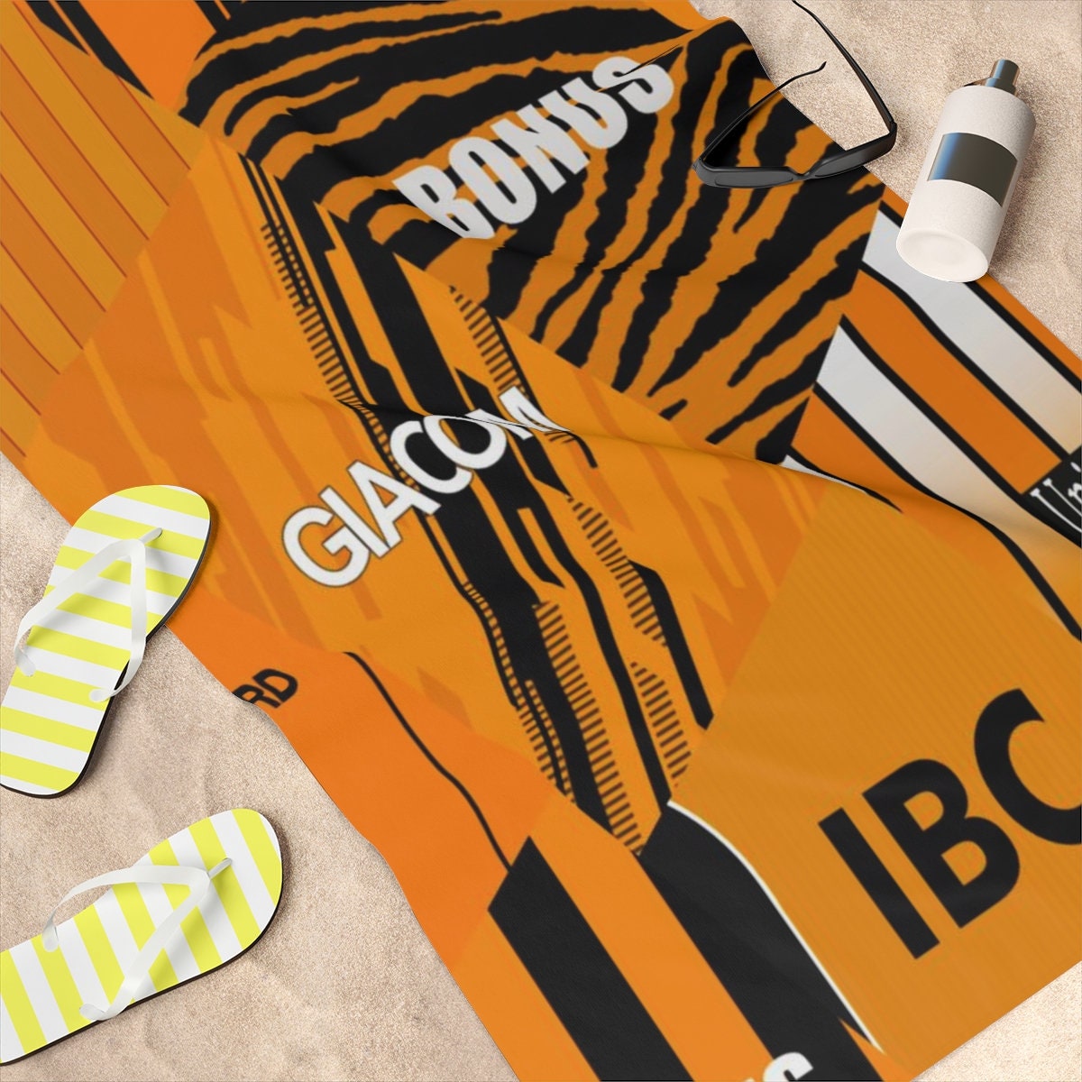 Hull City Football Beach Towel Retro Kit Inspired Design - Etsy UK