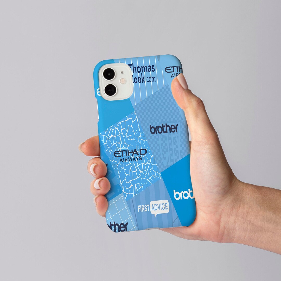 Manchester City Football Retro Kit Inspired Phone Case Apple/samsung ...