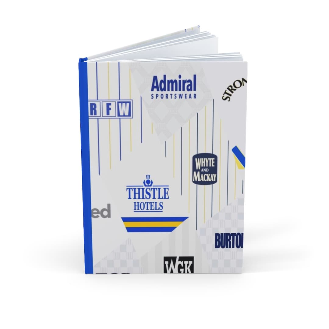 Leeds United Football Retro Kit Inspired A5 Hardback Notebook/journal ...